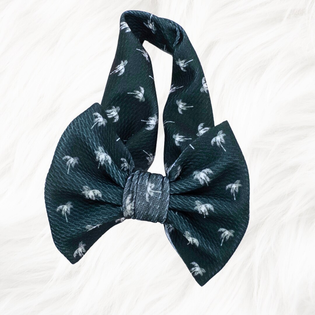 PALM TREES Hair Bow | Beach and Summer Girls Bows, Headwrap, Bow on ...