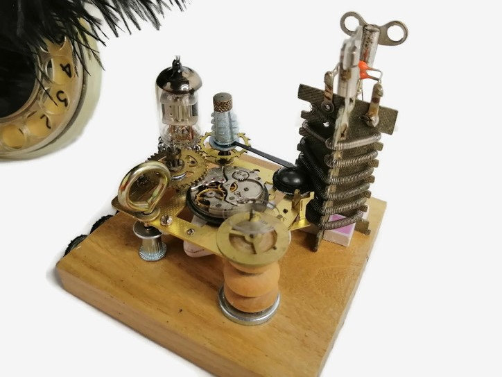 Unusual Gift for Men TIME MACHINE With Tube Steampunk Sculpture ...