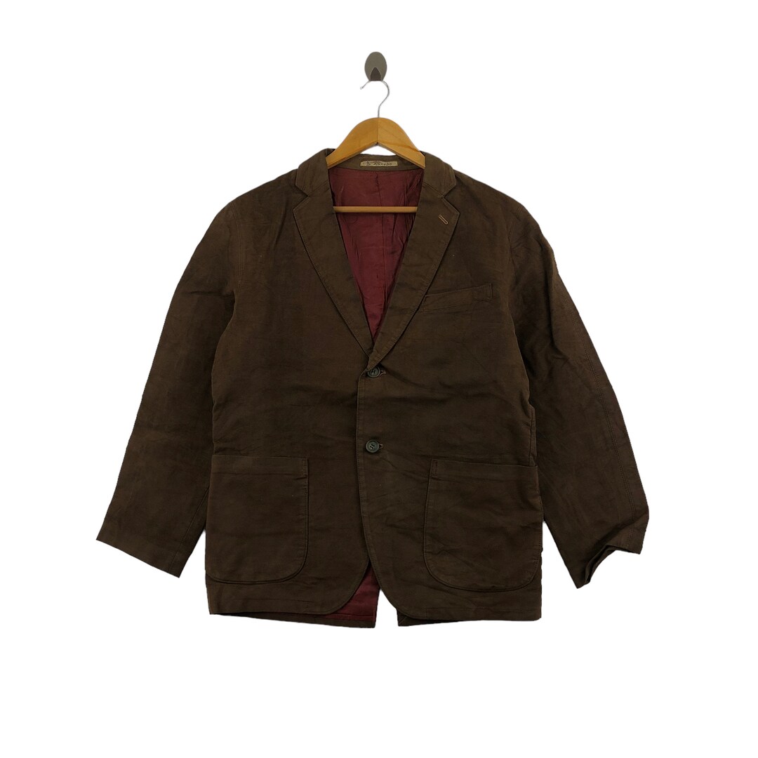 Vintage 70s Jacky Sports Kanebo Waxed Blazer - Etsy
