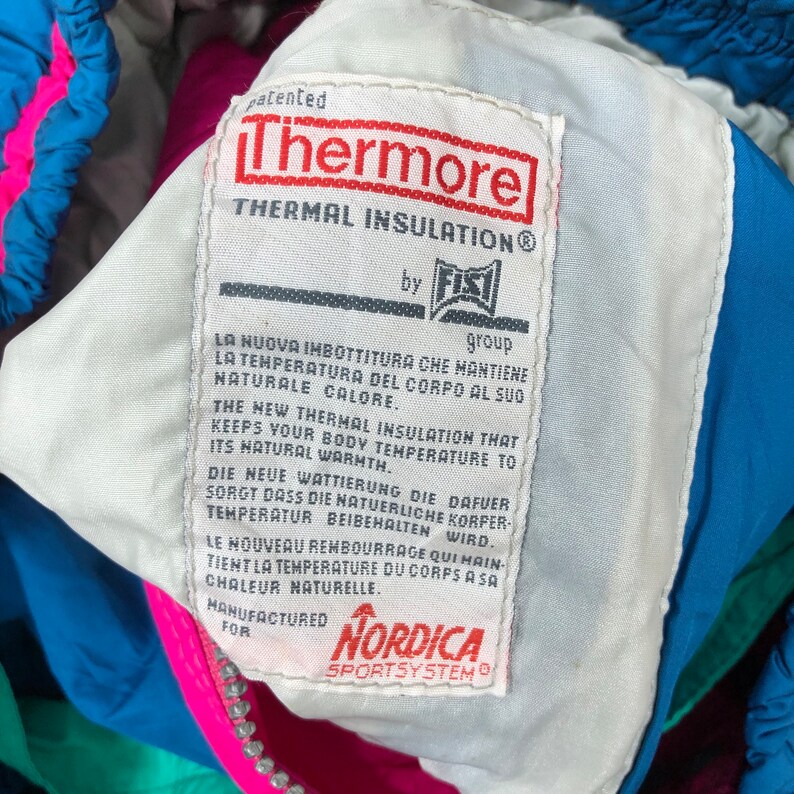 Vintage NORDICA Jacket Thermore Ski Snowboarding - Etsy