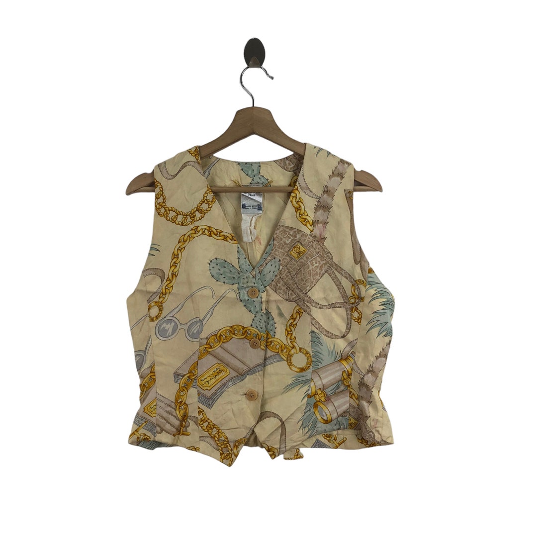 Vintage CELINE PARIS Baroque Vest Sleeveless - Etsy
