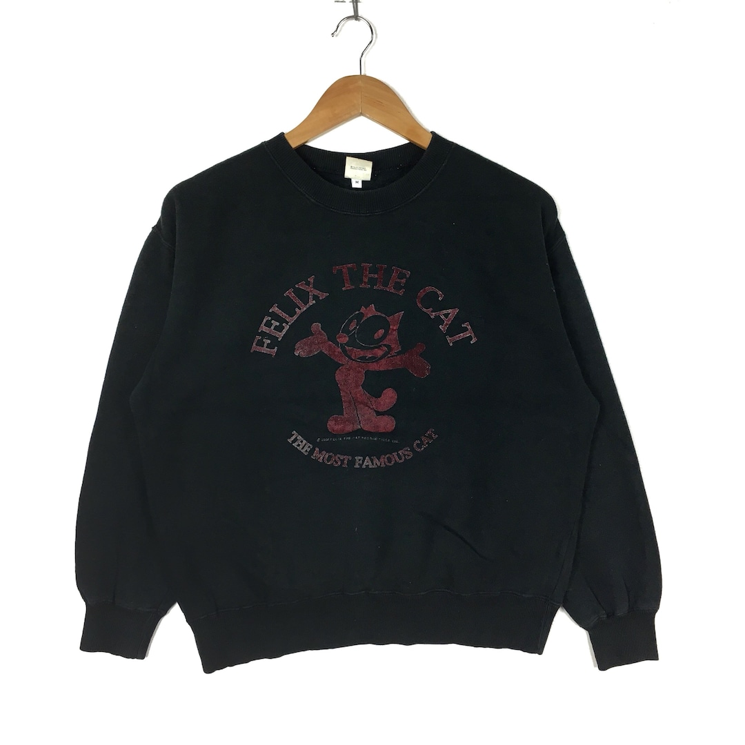 Vintage FELIX the Cat Sweatshirt Pat Sullivan Cartoon Pullover Jumper ...