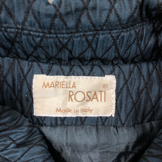 Vintage MARIELLA ROSATI Quilted Jacket Made In Italy - Gem