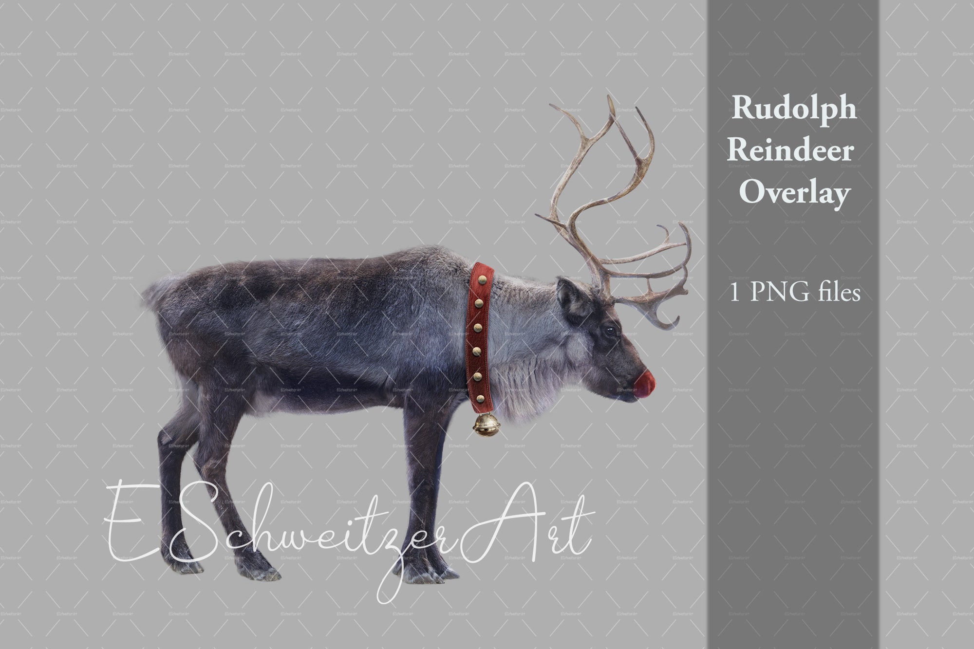 Rudolph the Red Nosed Reindeer. PNG File on Transparent - Etsy