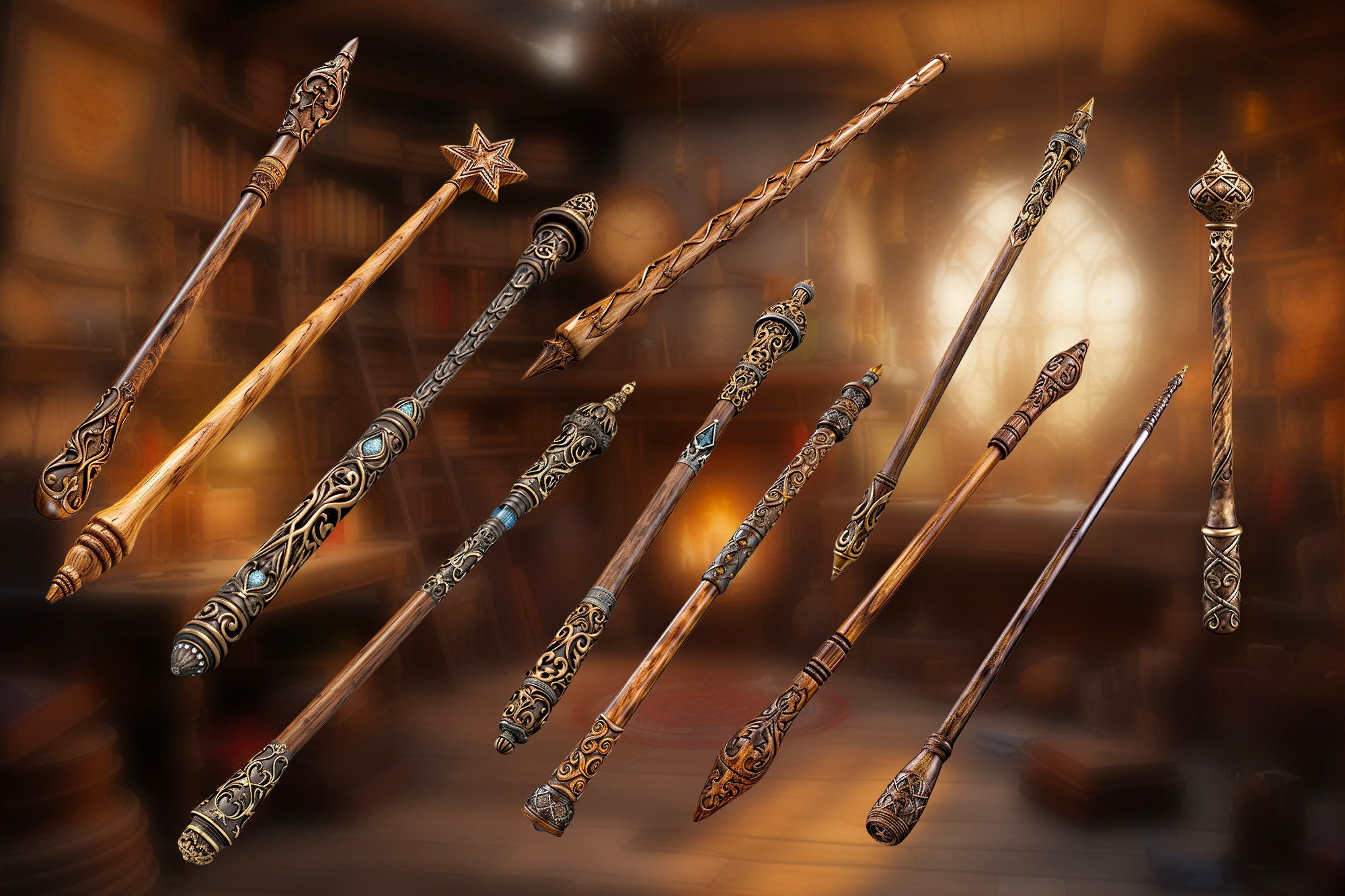 Wizard Hat Magic Wand Photo Overlay. 20 PACK. PNG Files. - Etsy