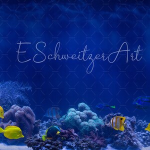 Magic Underwater Backdrop for Photography Composites. Water Background ...