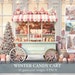Winter Candy Cart Backdrop for Photo Photoshop Composing. AI Generated ...