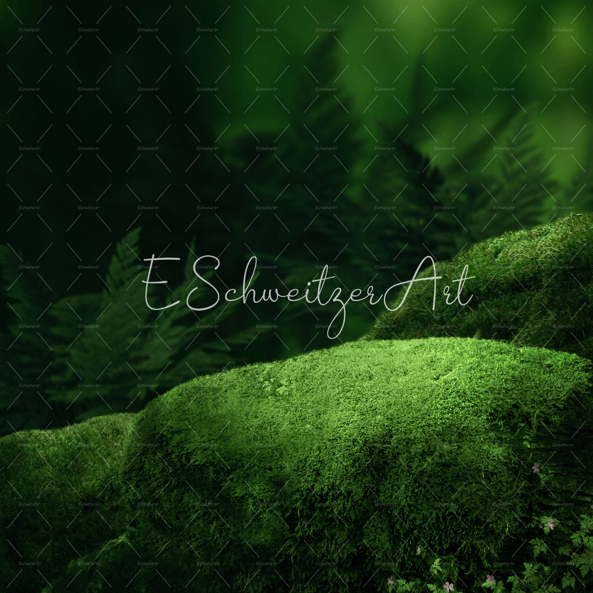 Enchanted Forest Background. Digital Magical Backdrop With - Etsy