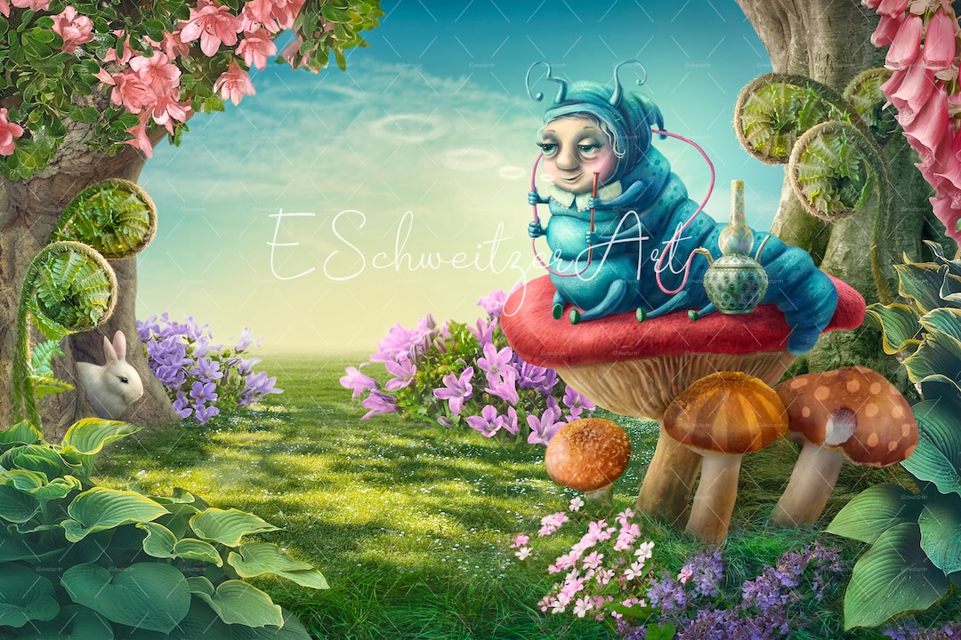 Alice in Wonderland. Fairy Tale Digital Backdrop. Magic Fantasy Art ...