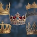 King Golden Crowns Photo Overlay. 15 PACK. Royal Medieval Crown. PNG ...