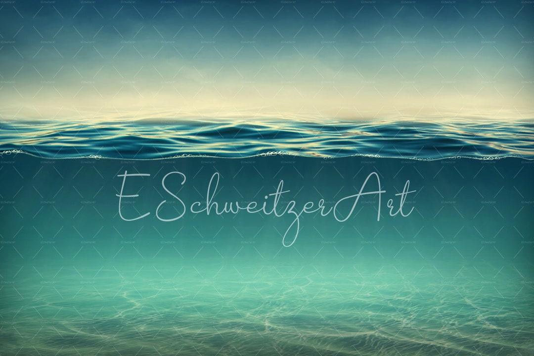 Magic Underwater Backdrop for Photography Composites. Water Background ...