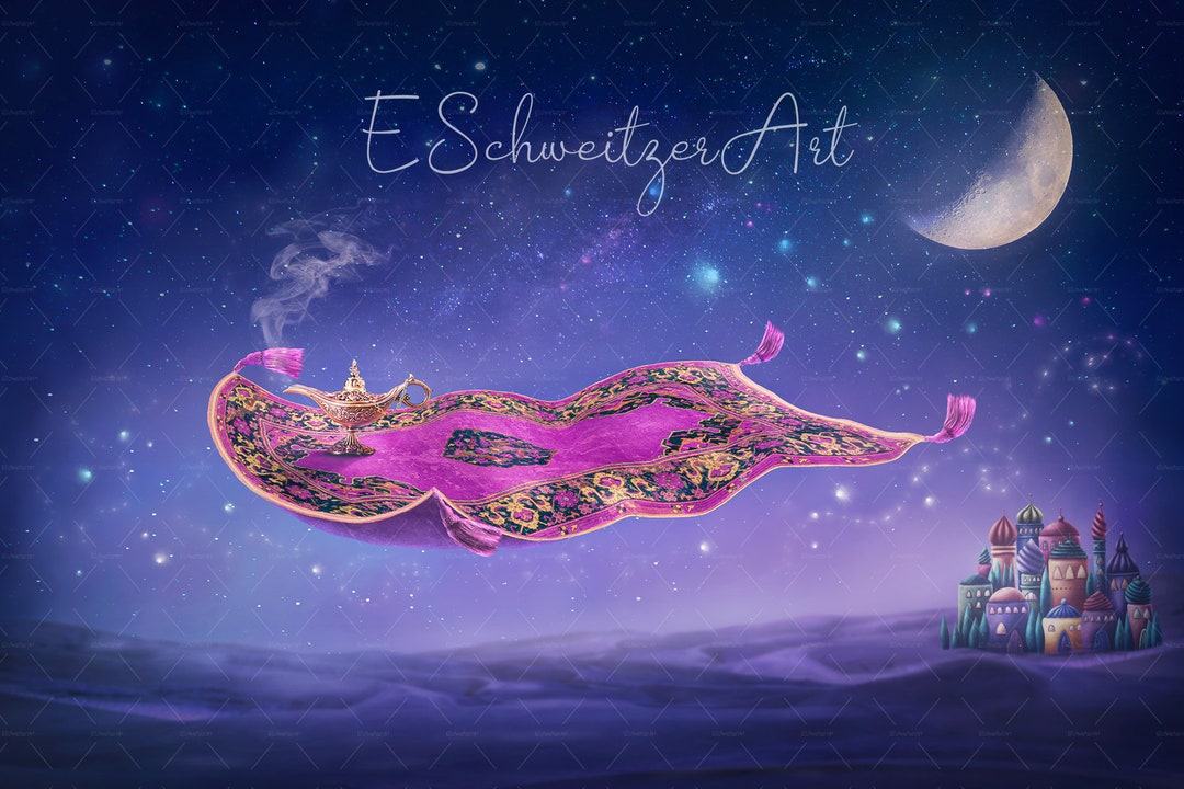 Flying Carpet Digital Backdrop for Photographers. Aladdin Jasmine ...