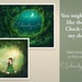Magic Tree Home in Enchanted Forest Backdrop. Fantasy Background for ...