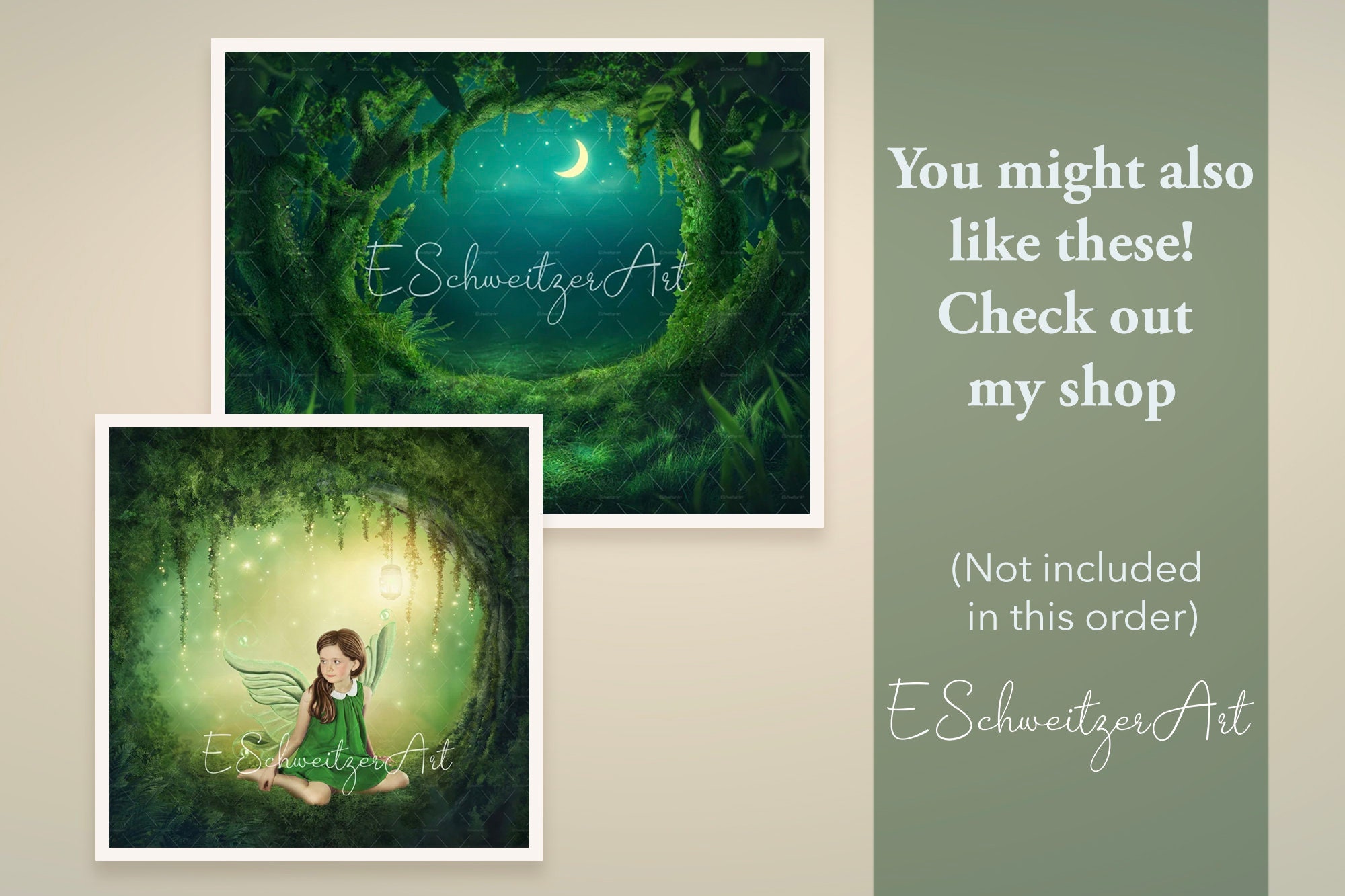 Magic Tree Home in Enchanted Forest Backdrop. Fantasy Background for ...