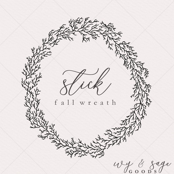 Stick Wreath - Etsy