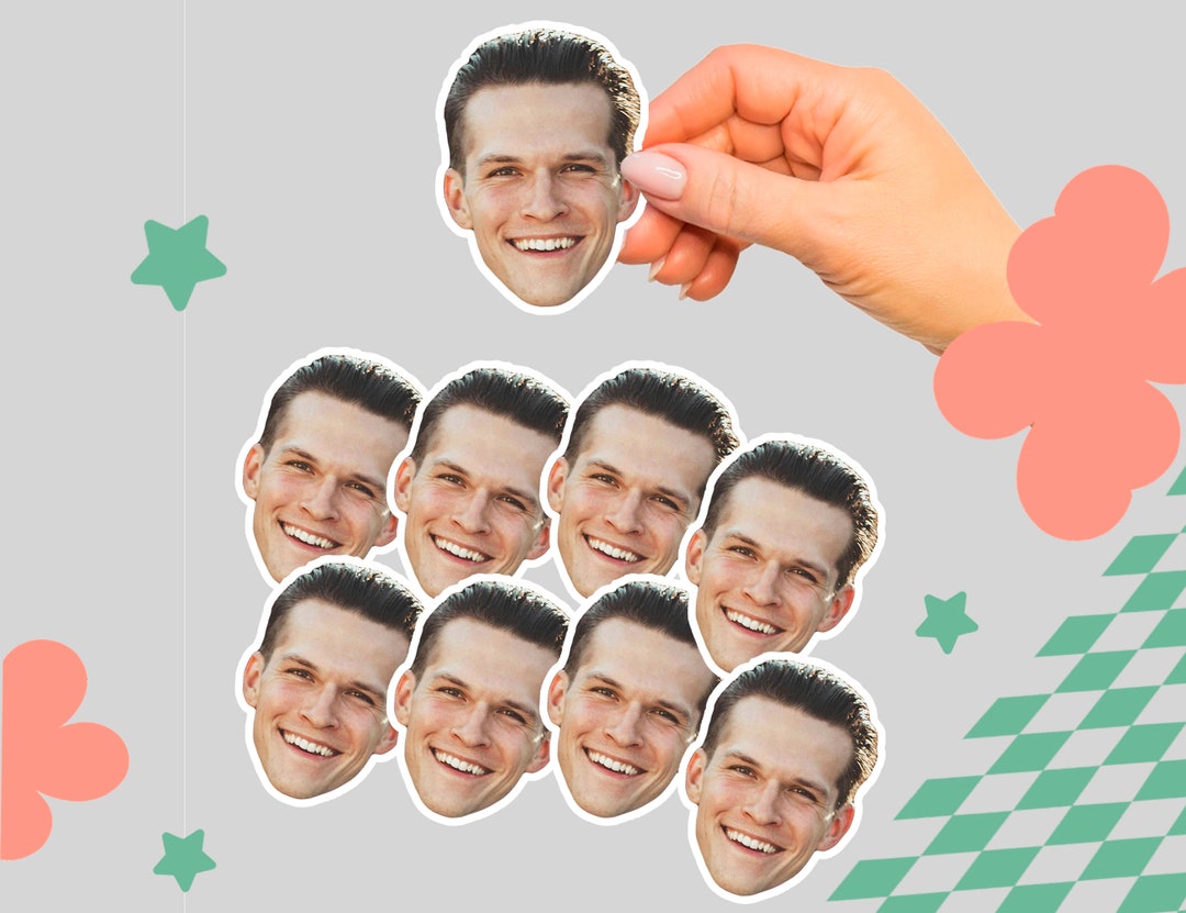 Face Sticker, Custom Face Sticker, Custom Photo Sticker, Custom Sticker ...
