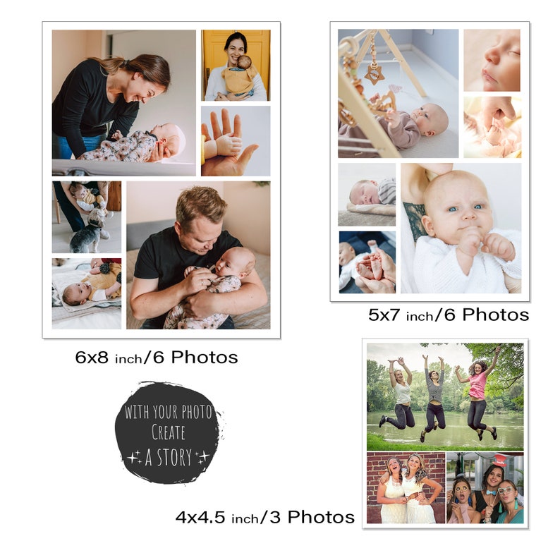 Custom Photo Collage Magnet, Personalized Fridge Decor - Etsy