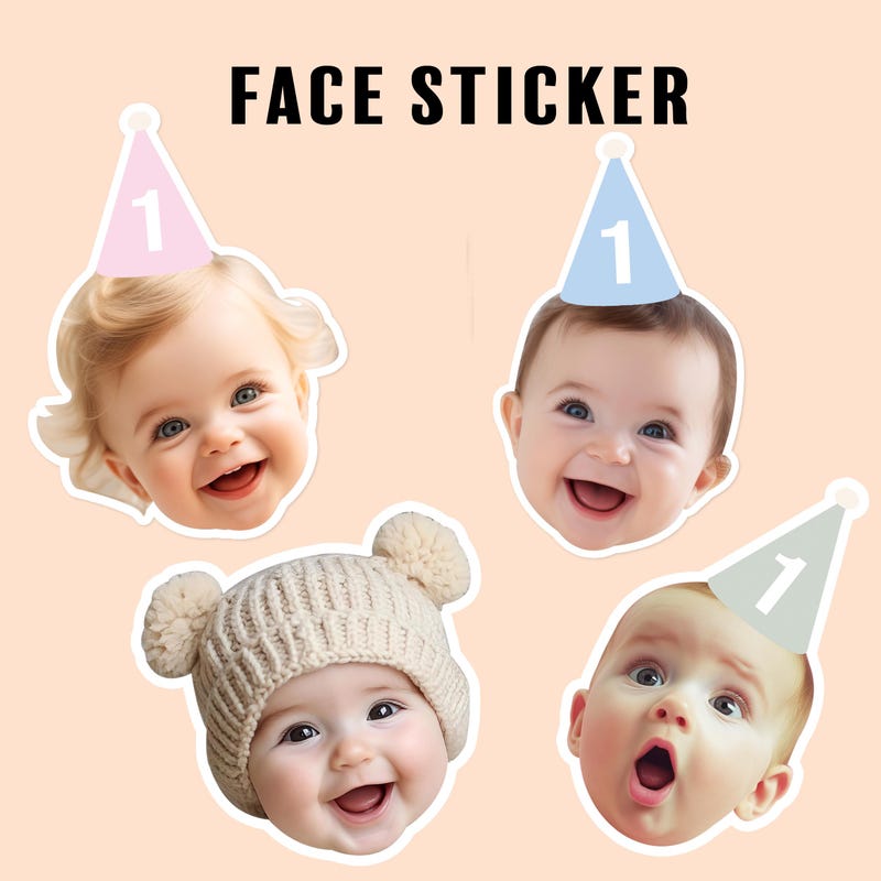 Happy Face Stickers - Etsy