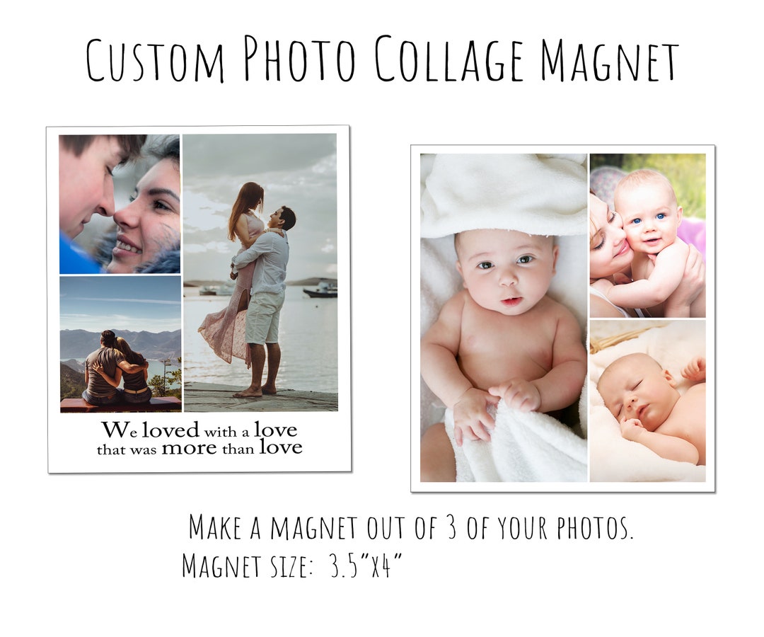 Custom Collage Photo Magnets, Fridge Magnets, Magnet, Photo Magnet ...