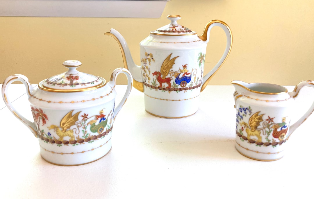 Tiffany & Co. Le Tallec France Porcelain Tea Service in Cirque Chinois ...