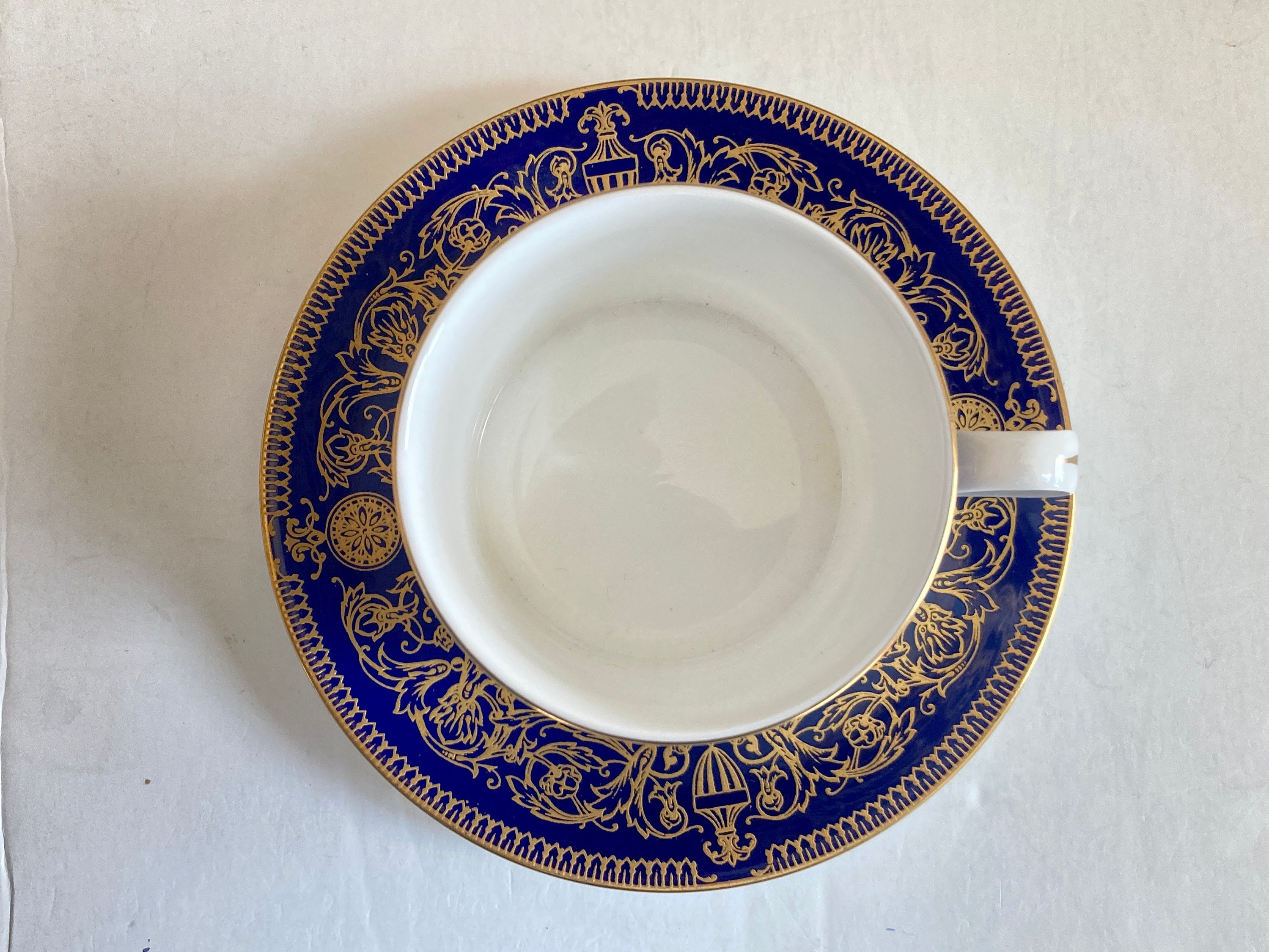 Superb 3 Sets of Royal Worcester sandringham Cobalt Blue, White and ...