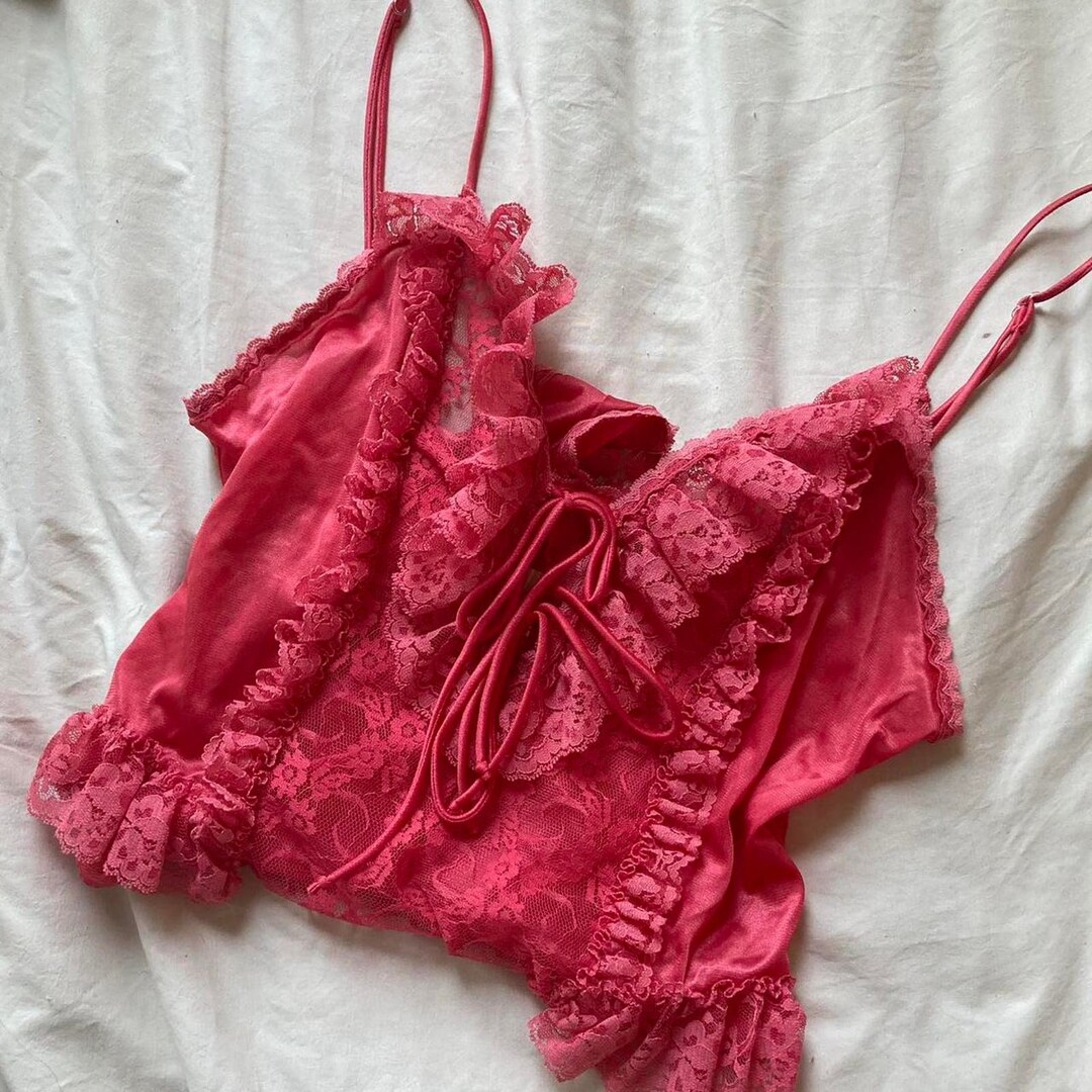 Gorgeous Hot Pink 80s Teddy - Etsy