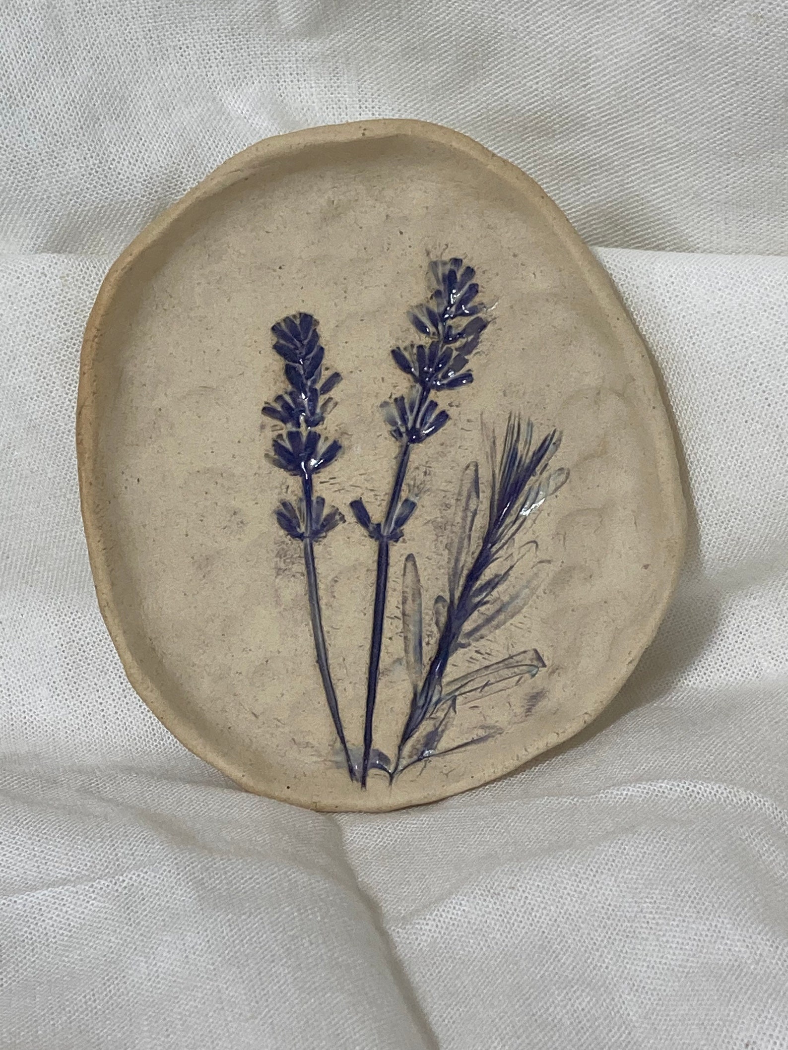 Round Lavender Dish - Etsy