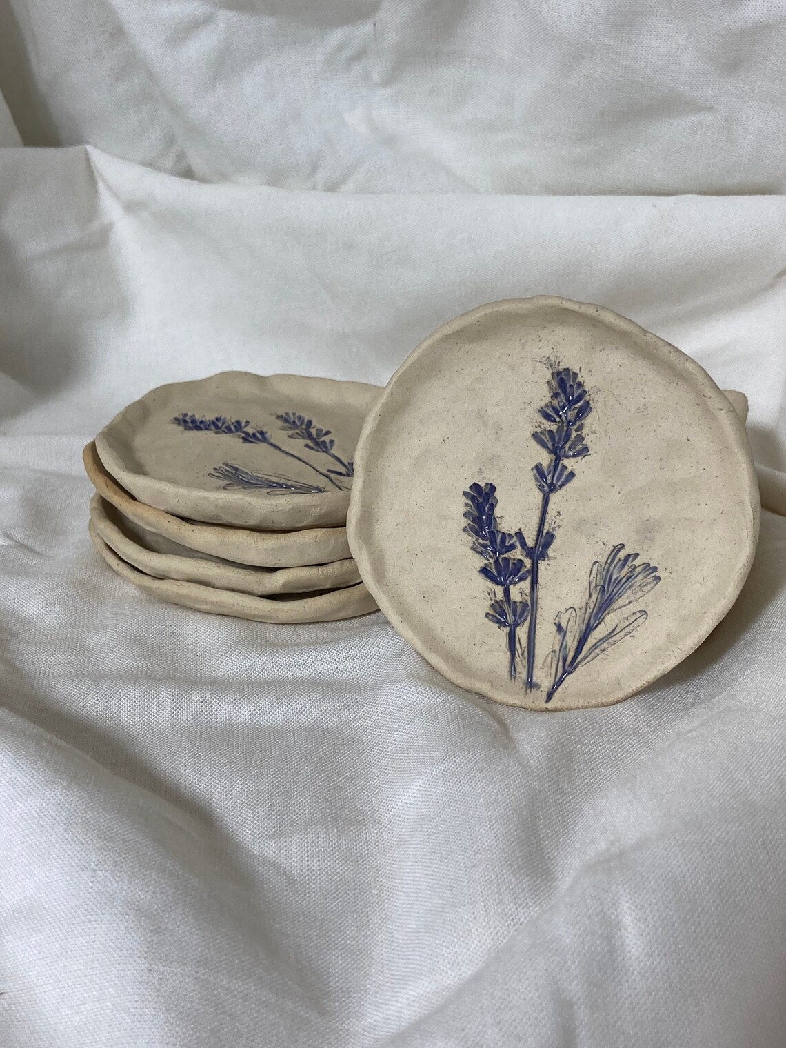 Round Lavender Dish - Etsy