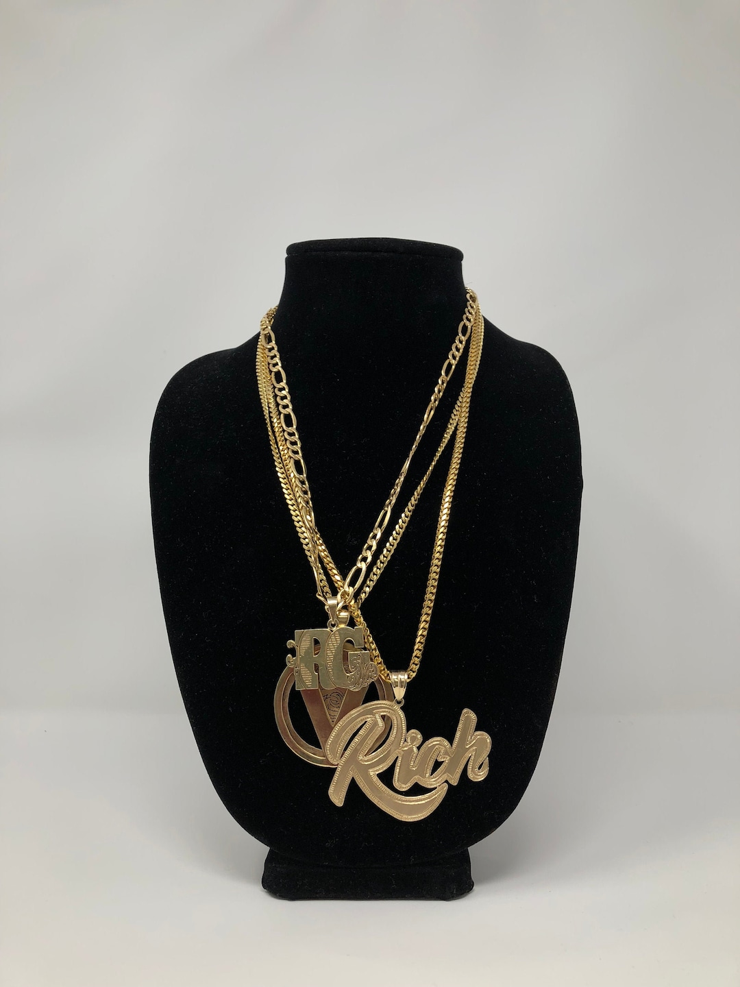 Solid Gold Logo Pendants - Etsy