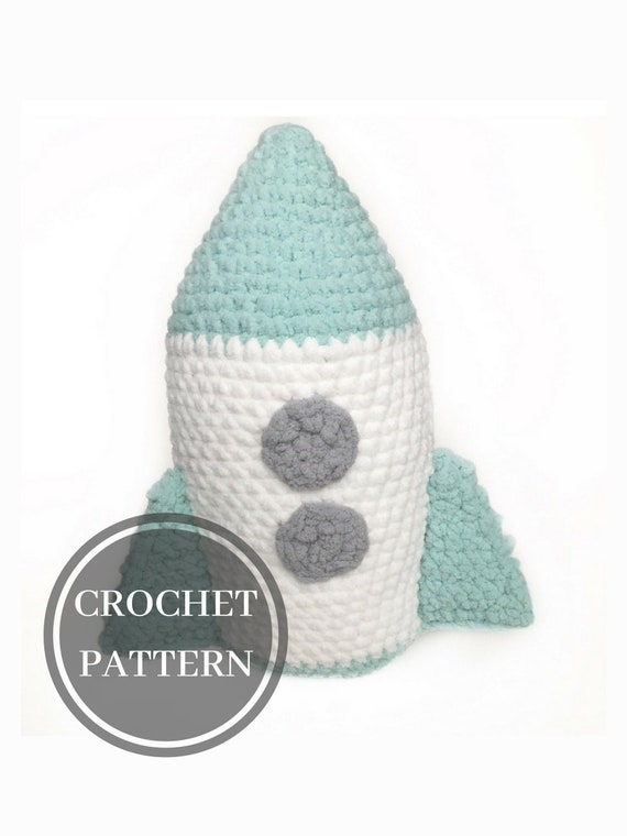 Crochet Rocket Ship Pattern to the Moon Rocket Ship Crochet | Etsy