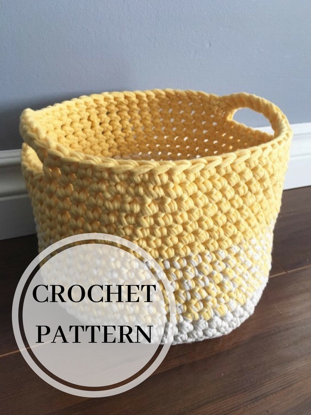 CROCHET PATTERN Basic Basket PDF Pattern Crochet Basket Pattern Basket ...