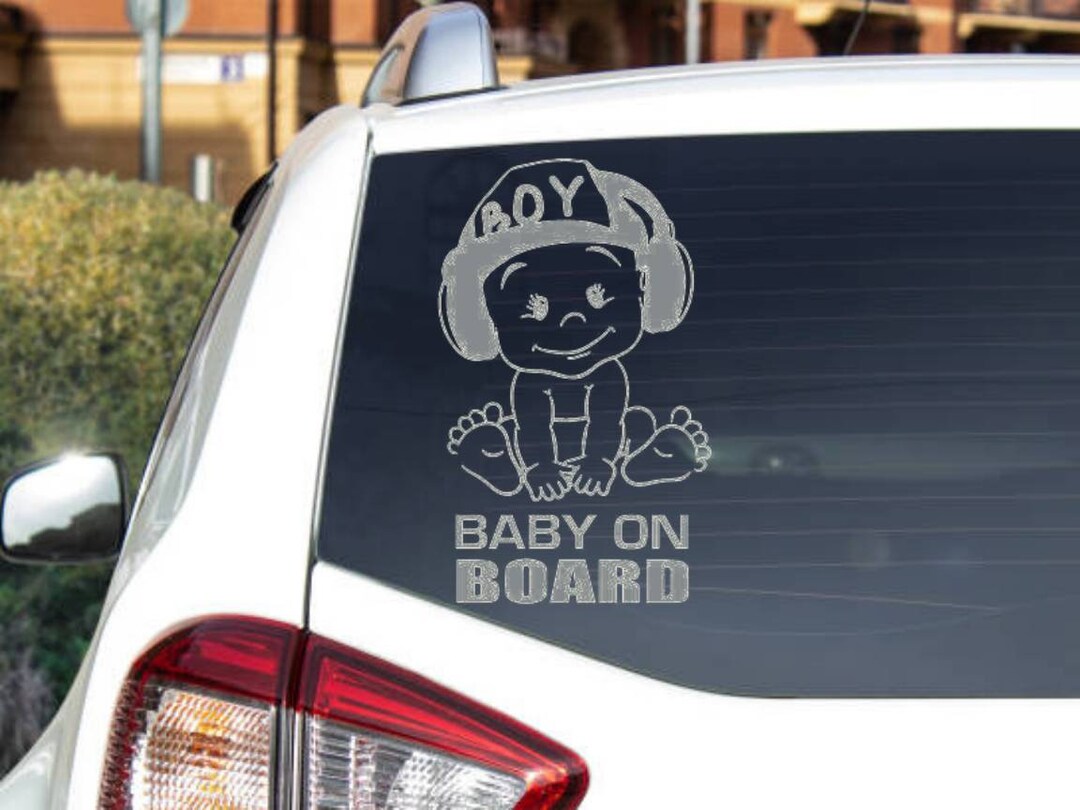 Cute Baby Car Decals/baby Boy Decals/ Vehicle Decals/ Mom Decals/ Cute ...