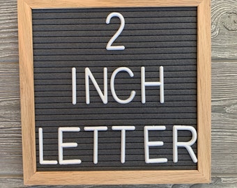 2 Inch White Letters - Etsy