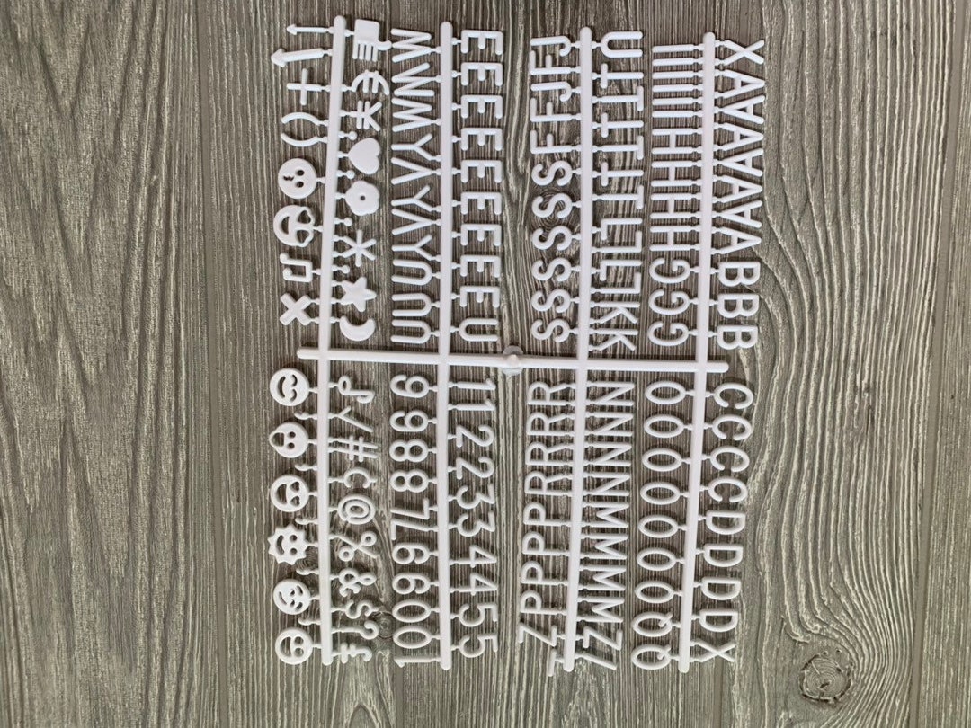 Letter Board Letters | 340 Count, Set of Letterboard Emojis, Letters ...