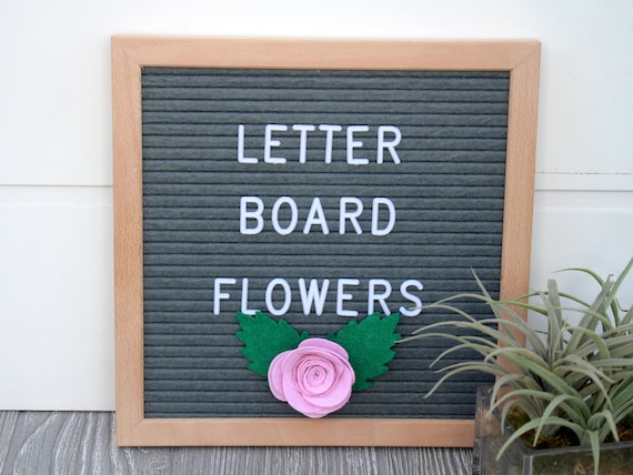 Letter Board Flower Felt Flower Add On Accessory For Message | Etsy