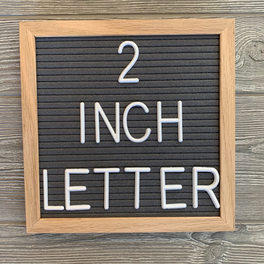 Letter Board Letters | 2 Inch White Modern Font | 2 Sheets - Etsy