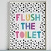 Flush the Toilet, Nursery Bathroom Decor Kids Bathroom Art Printable ...