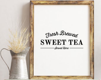 Sweet Tea Printable - Etsy