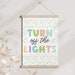Turn off the Lights Bathroom Rules Poster, Pastel Kids Bathroom Print ...