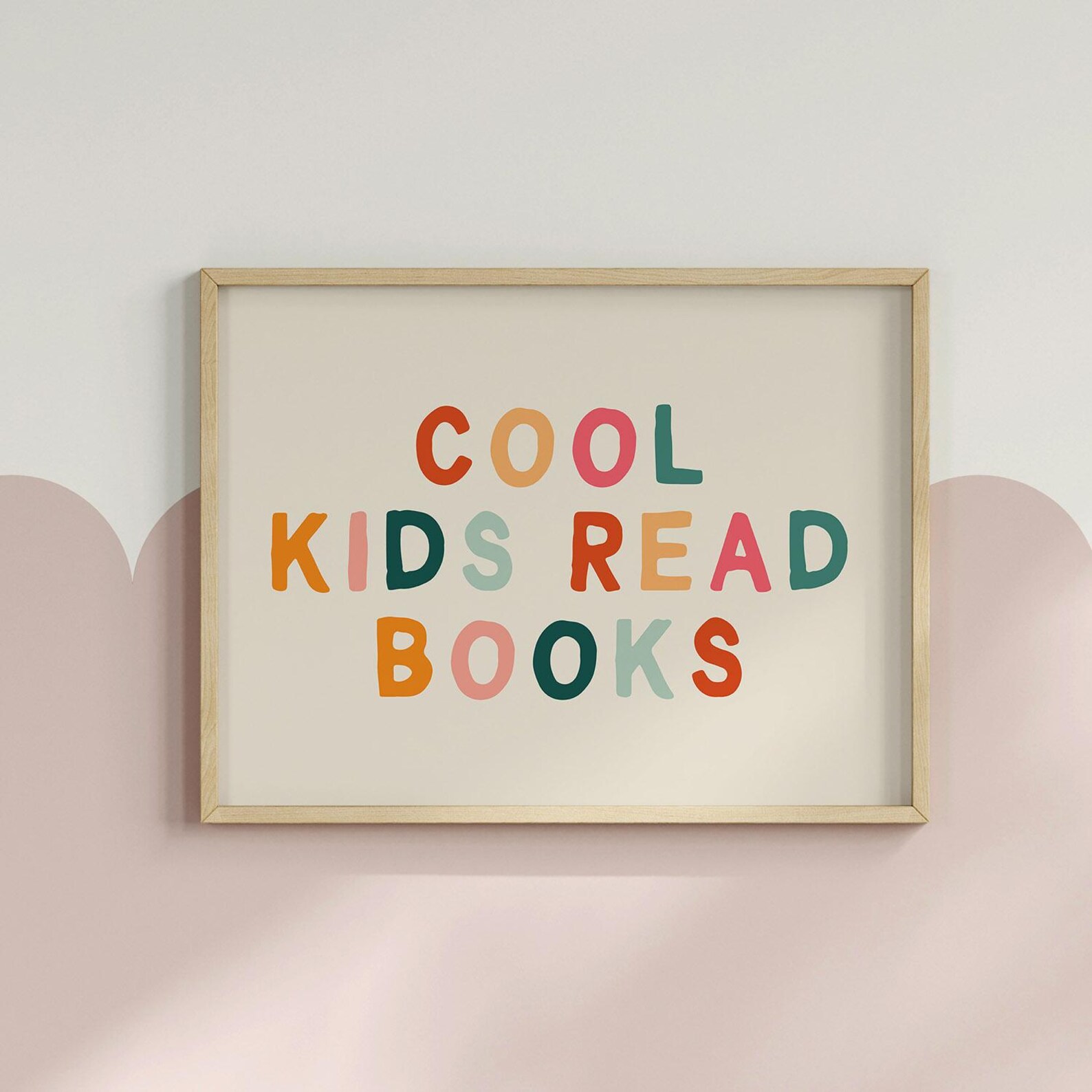 Cool Kids Read Books Printable Wall Art, Boho Reading Decor, Playroom ...