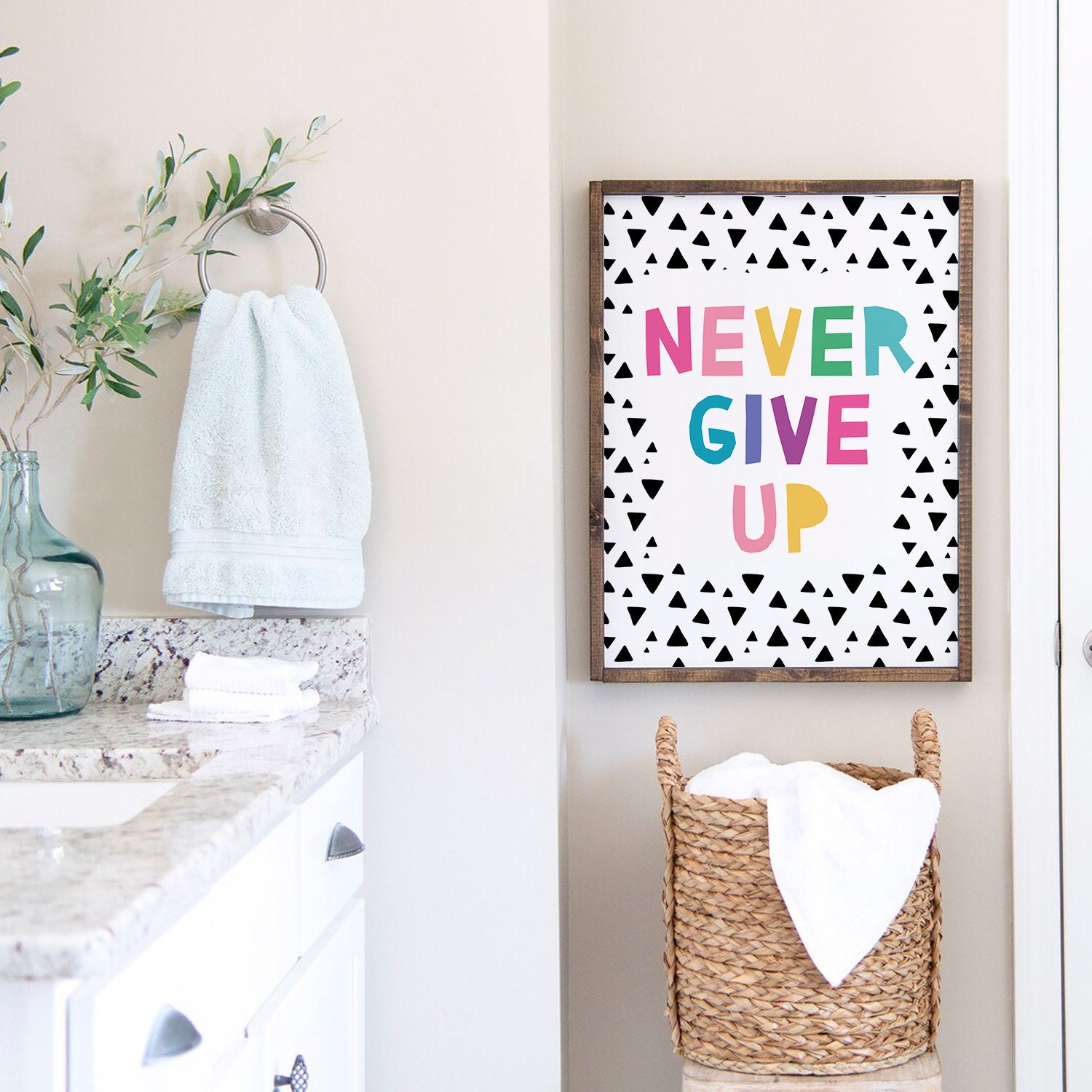 Never Give up Printable Playroom Posters Motivational Kids - Etsy
