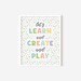 Lets Learn and Create and Play Digital Art Print, Pastel Kids Playroom ...