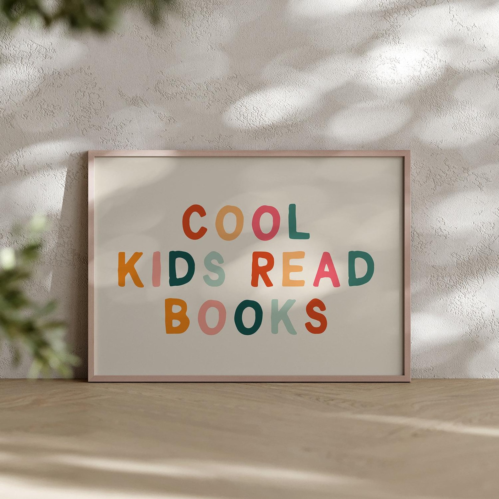 Cool Kids Read Books Printable Wall Art, Boho Reading Decor, Playroom ...