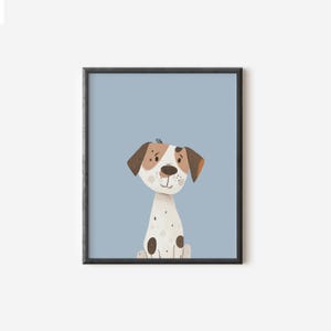 Blue Dog Printable Nursery Art, Instant Download, Rustic Animal Prints ...