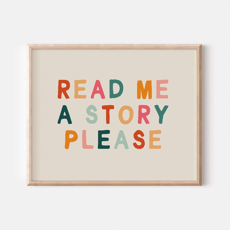 Read Me a Story - Etsy