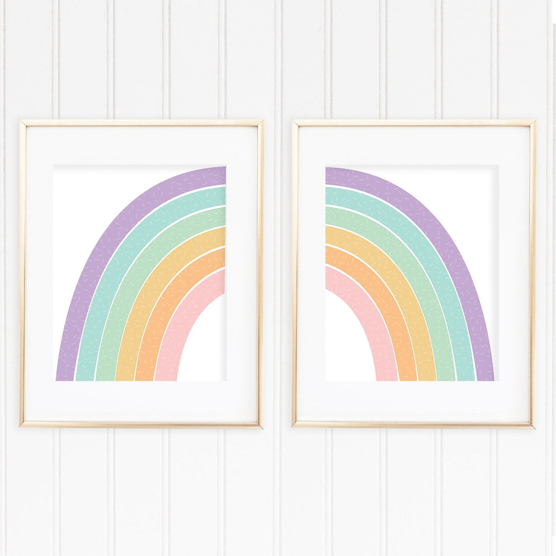 Pastel Nursery Rainbow Print Set of 2 Prints Rainbow Kids - Etsy Canada