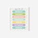 Days of the Week Learning Print, Pastel Polkadot Playroom Print ...