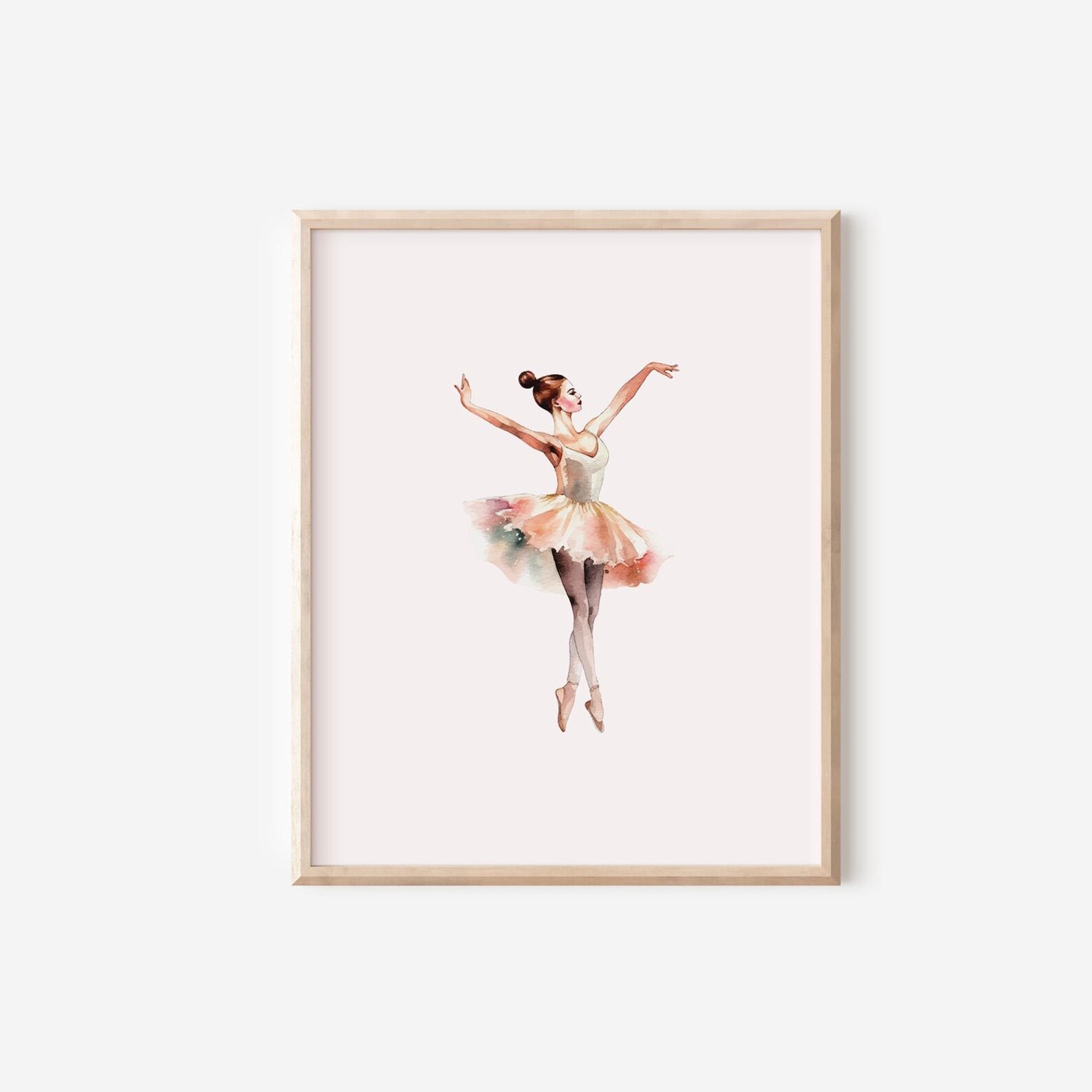 Set of 6 Ballerina Nursery Prints, Printable Nursery Wall Art Set ...