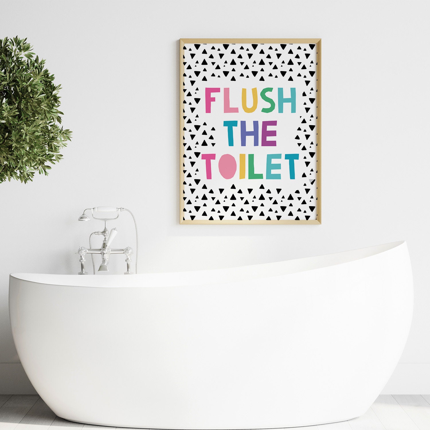 Flush the Toilet, Nursery Bathroom Decor Kids Bathroom Art Printable ...