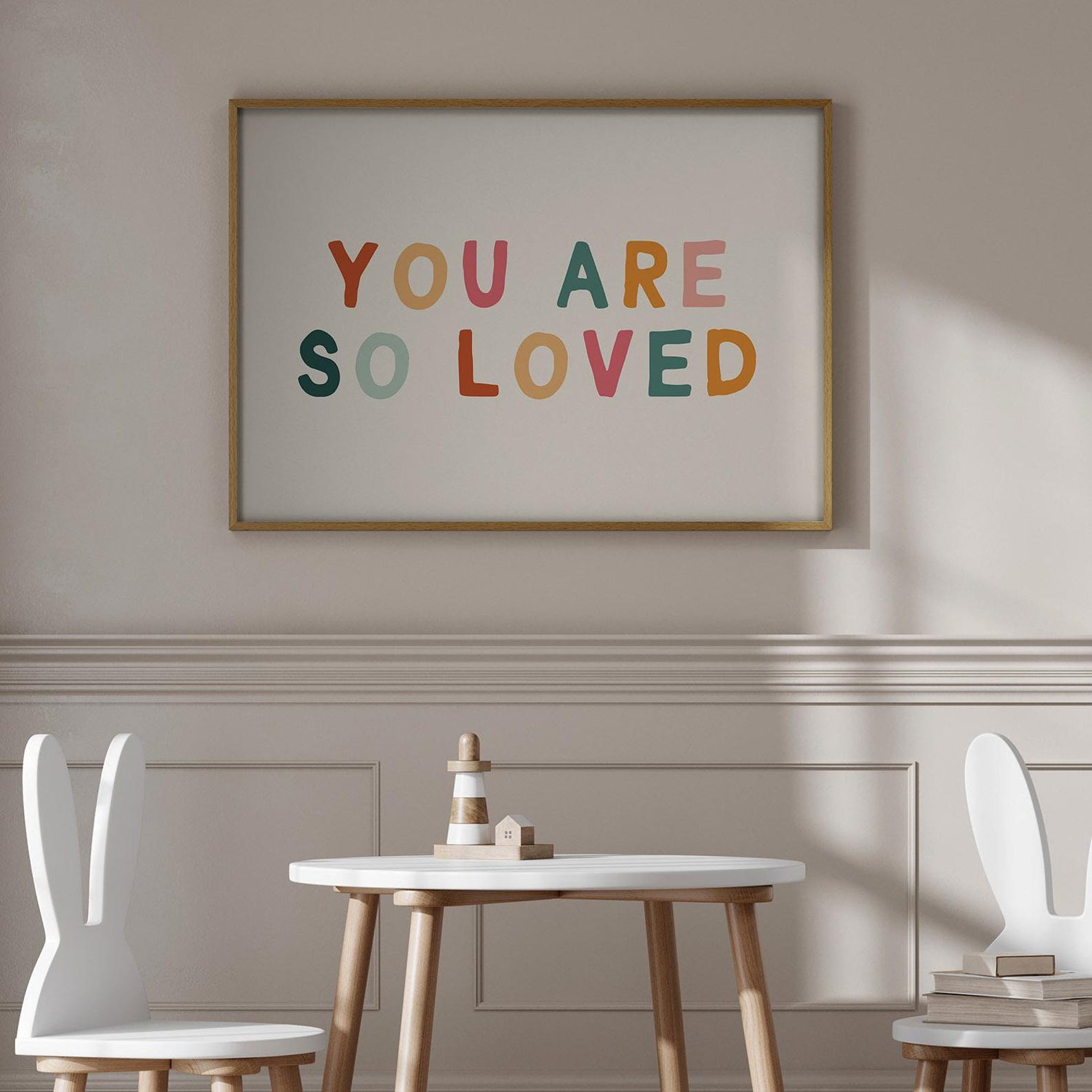 You Are so Loved Printable Wall Art, Boho Nursery Decor, Playroom Art ...